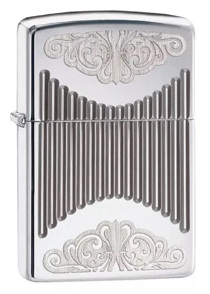 Regal Deep Carve Armor?? High Polish Chrome Windproof Lighter – Zippo.ar